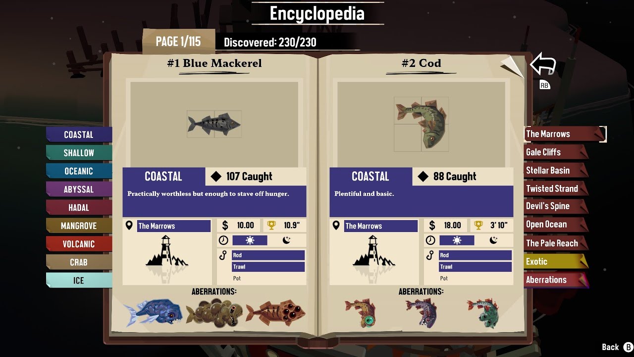 Dredge all fish in encyclopedia plus dlc - YouTube