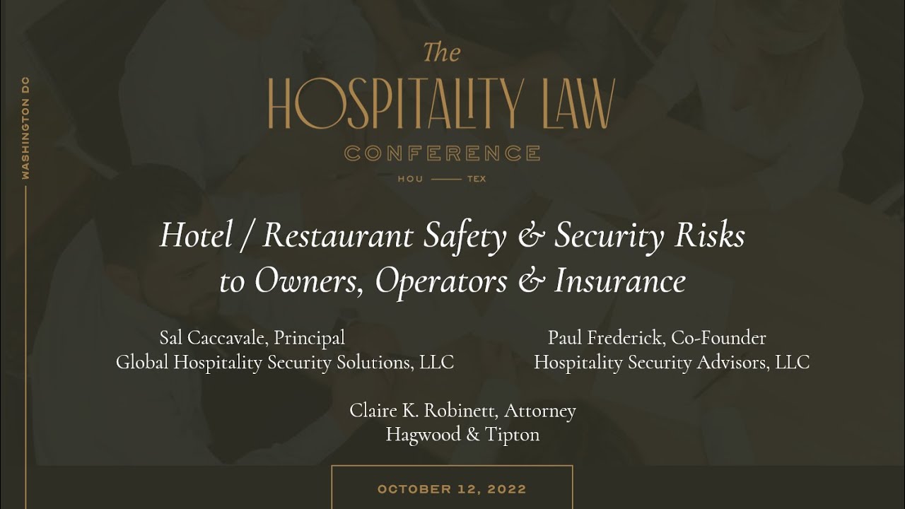 Hotel Restaurant Safety & Security Risks to Owners, Operators ...