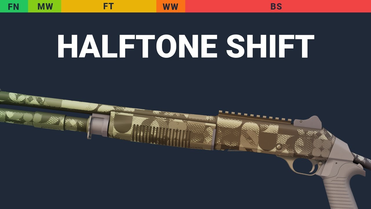 XM1014 Halftone Shift - Skin Float And Wear Preview - YouTube