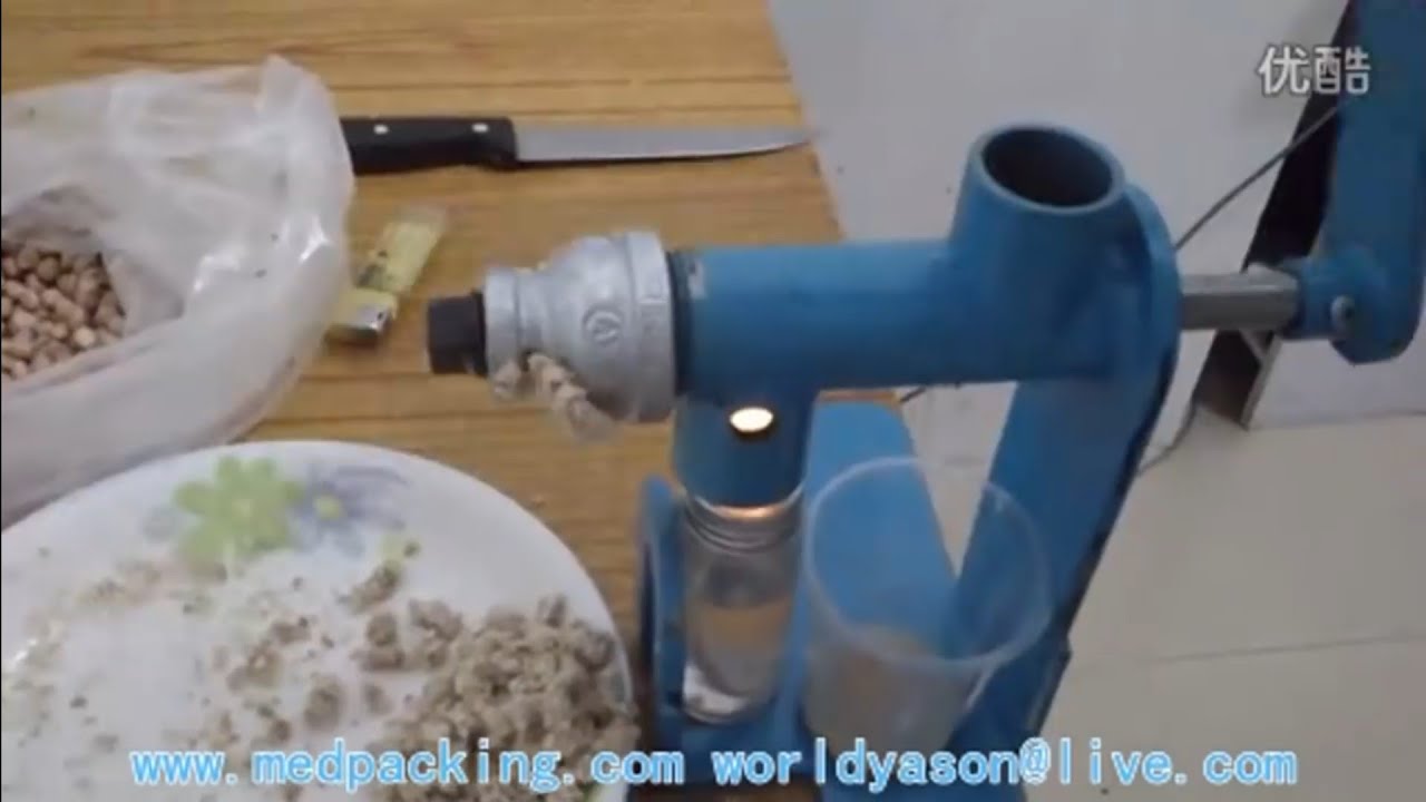 HAND OPERATED OIL EXPELLER MACHINE, HOME OIL EXPELLER. - YouTube