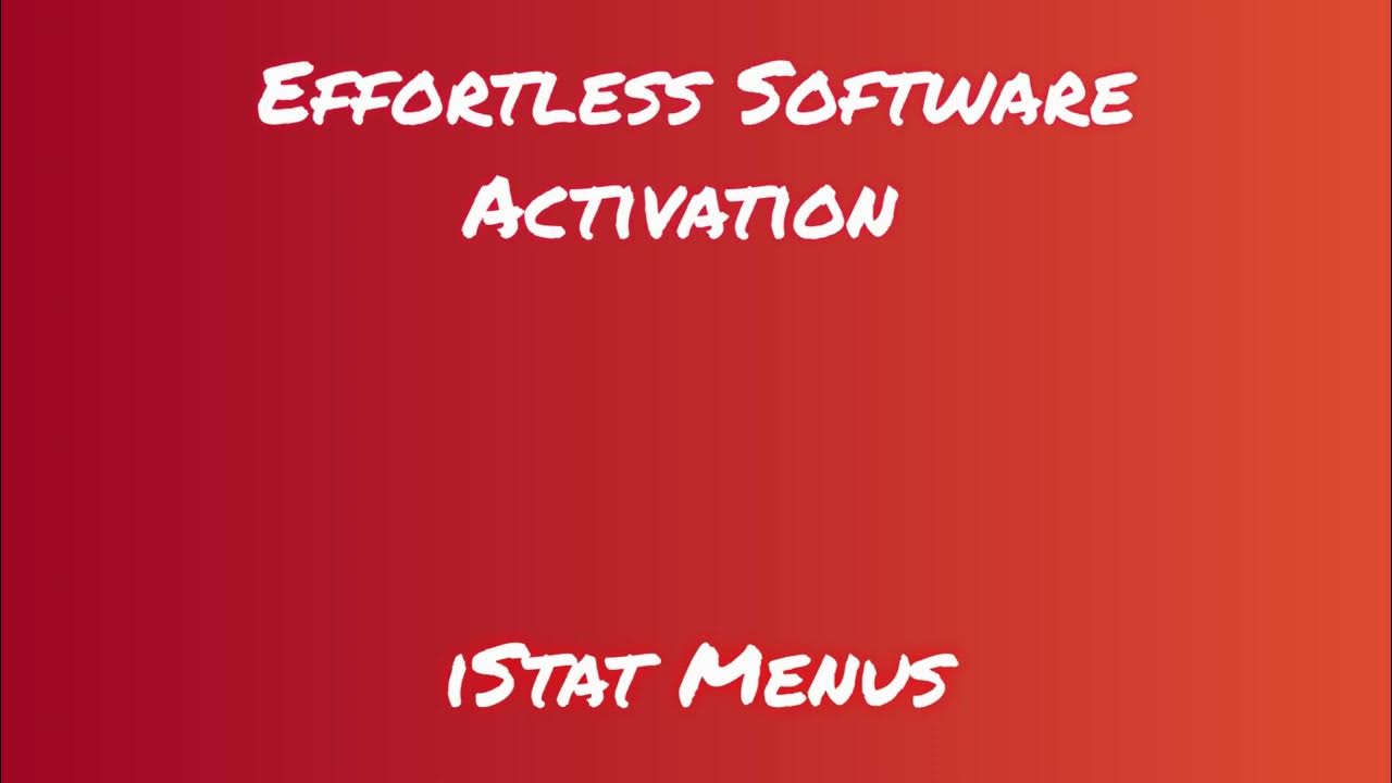 iStat Menus license: How to install iStat Menus activated | Download iStat Menus - YouTube