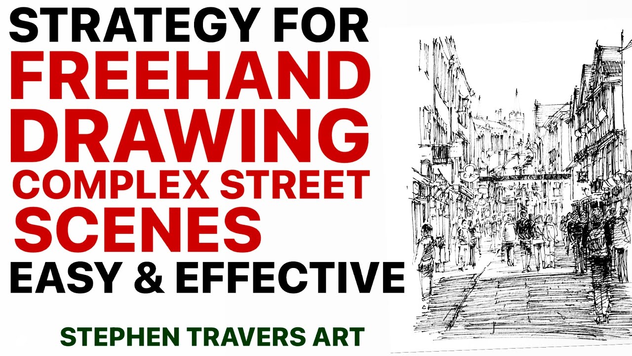 A Strategy for Drawing the Street Scenes You Really Want to Draw! - YouTube