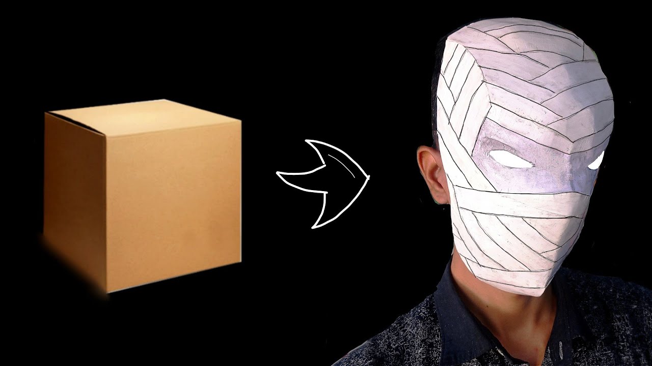 how to make moon knight mask at home step by step with cardboard | Mr ...