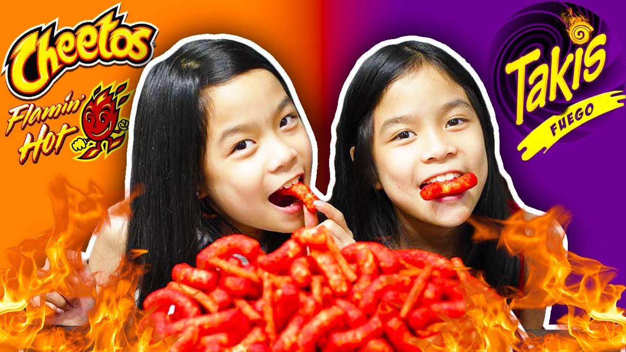 HOT CHEETOS AND TAKIS CHALLENGE!! - YouTube