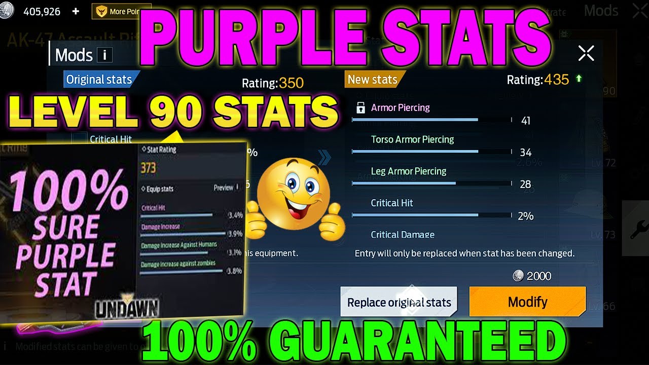 UNDAWN LEVEL 90 UNLOCK PURPLE STATS Undawn - Gene Crafting Purple stats ...