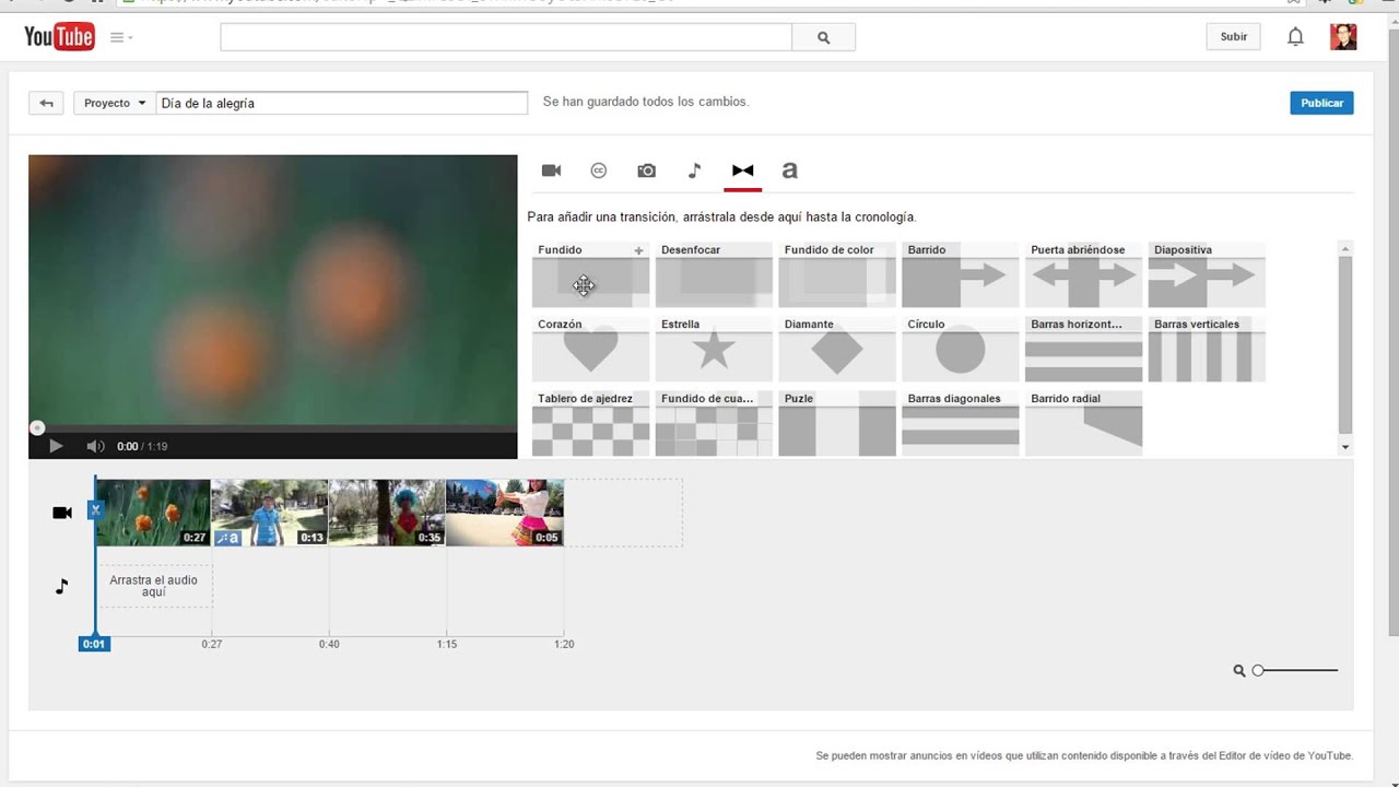 Videotutorial de YouTube 02 - Edición en línea de video - YouTube