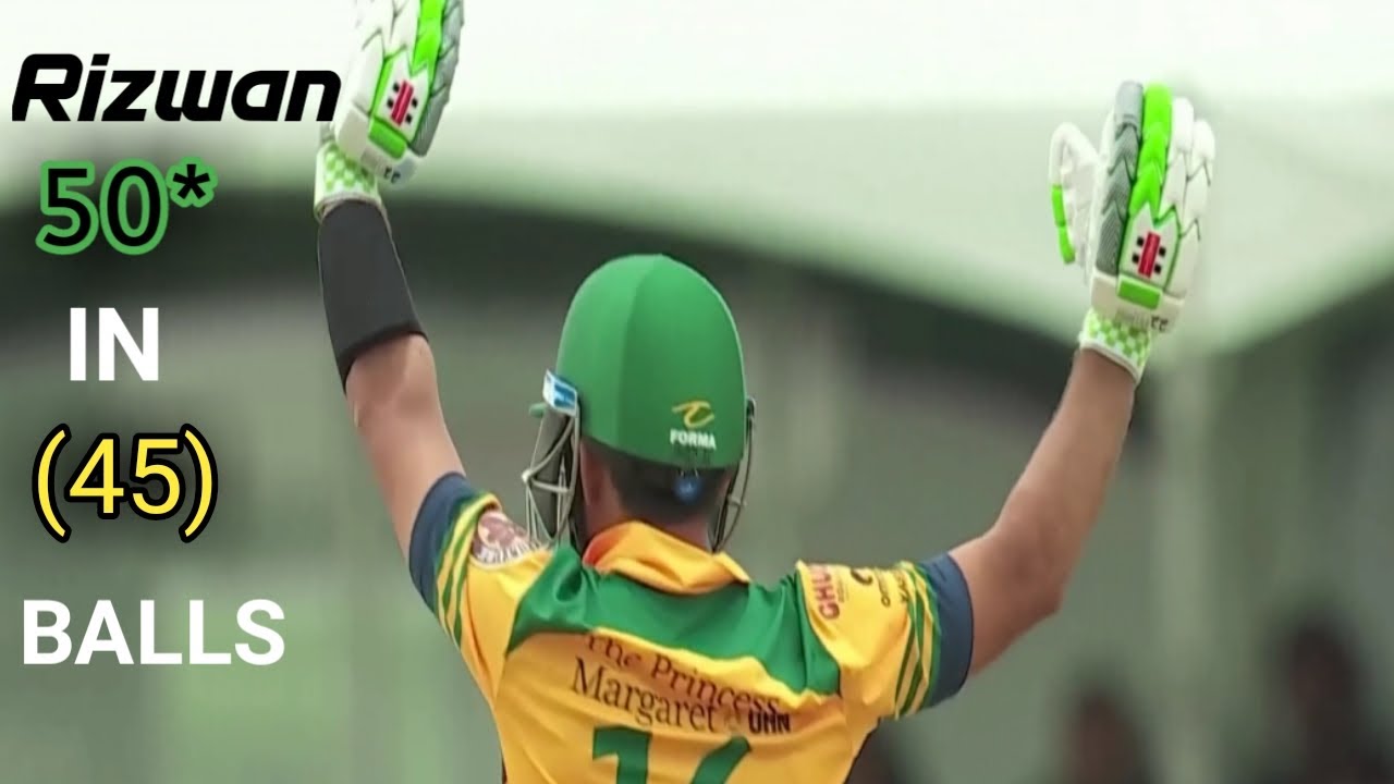 Muhammad Rizwan 50 In Canada League || 2nd Fifty Rizwan Canada Global ...