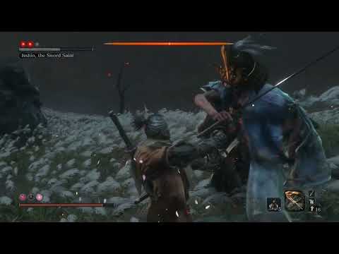 Sekiro - Final Boss - Genichiro + Sword Saint Isshin - YouTube
