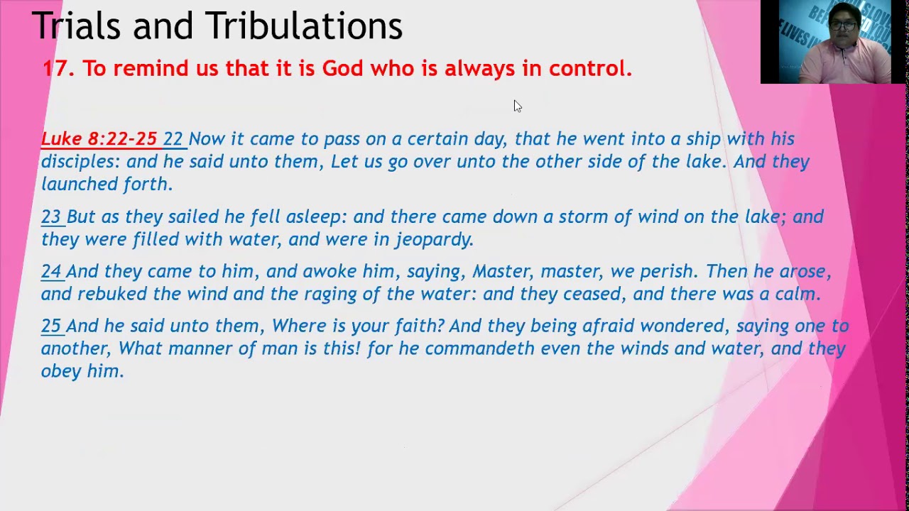 Why God allows trials and tribulations Part 6 - YouTube