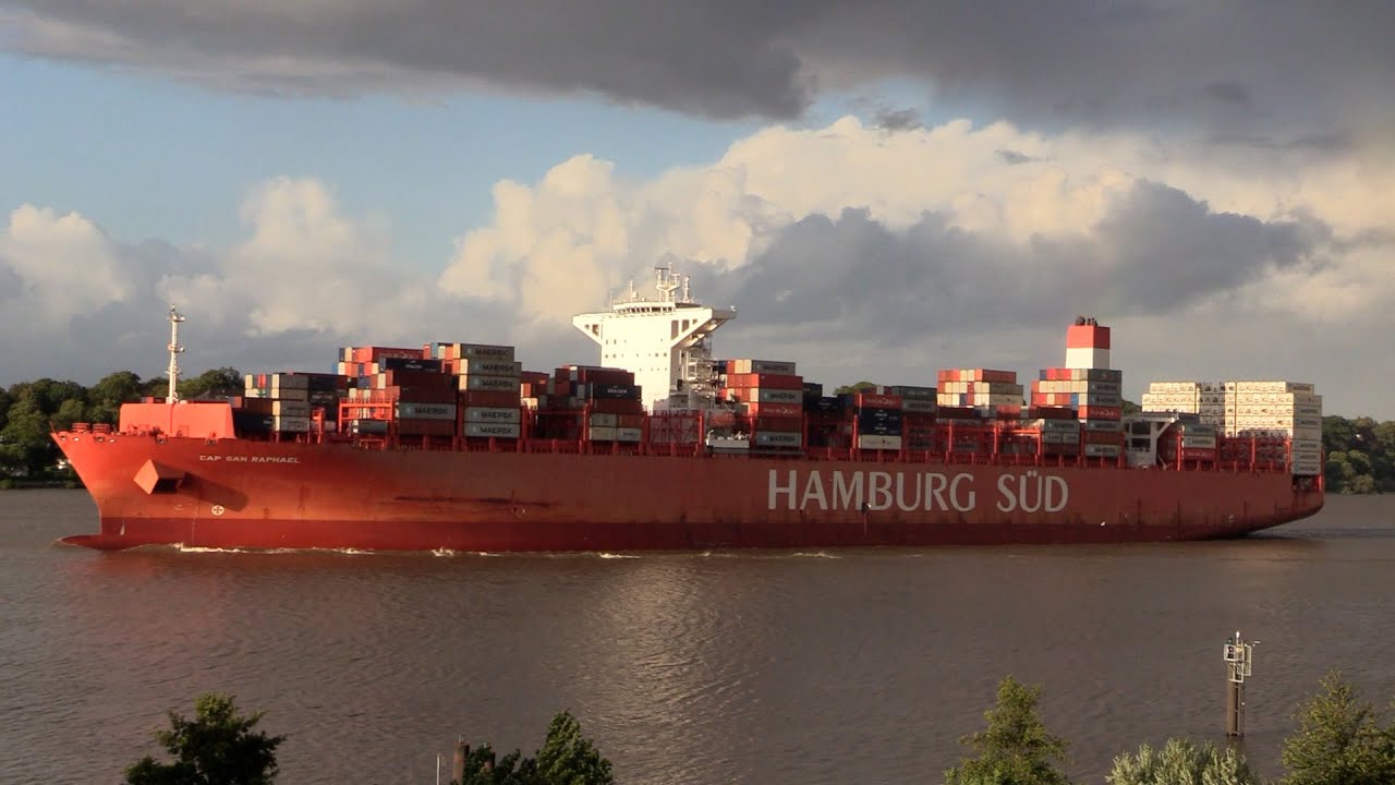 Shipspotting 9669 TEU Container Ship CAP San Raphael departs from ...