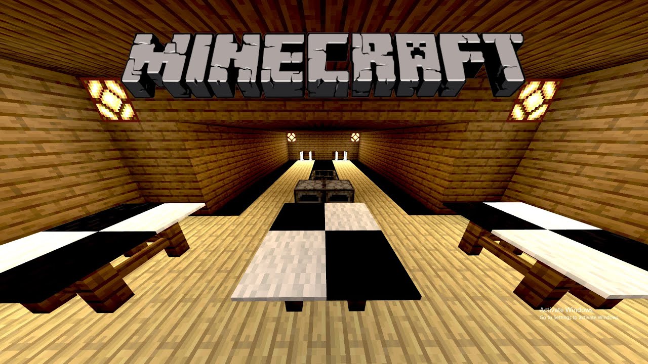 Minecraft Tutorial: How To Make A Bowling Alley (Easy Survival Builds ...