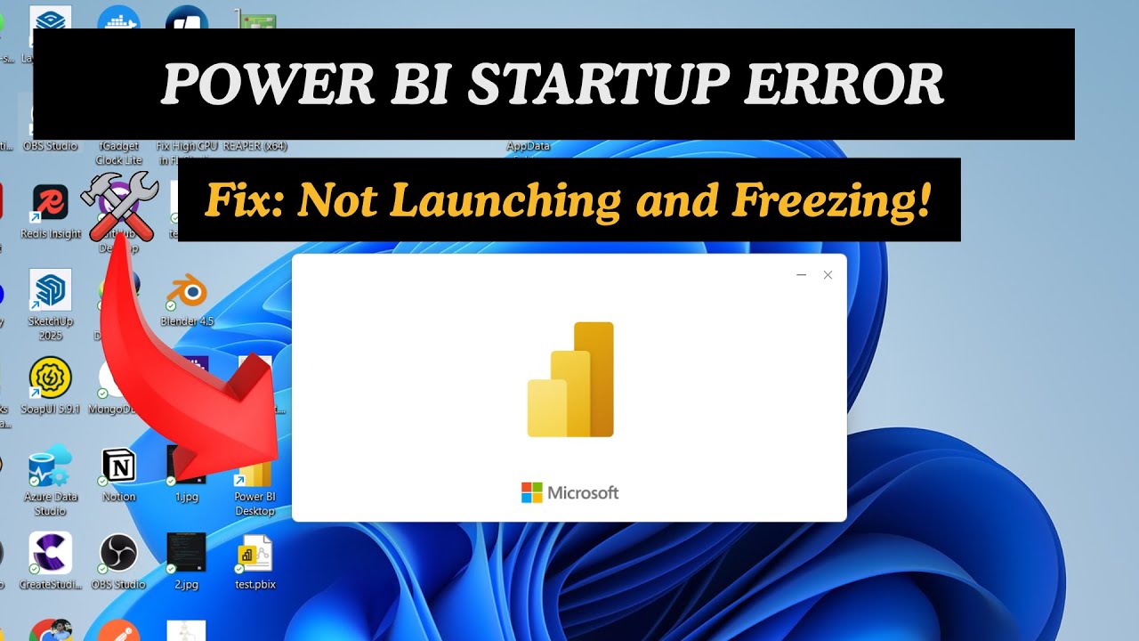 Power BI Desktop Not Responding or Launching? Here’s the Fix - YouTube