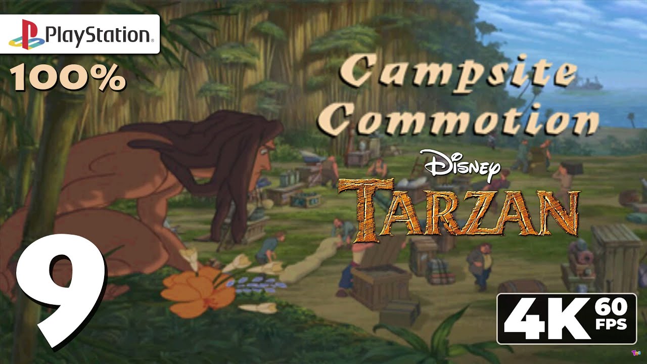 Disney's Tarzan (PlayStation 1) - 4K60 Walkthrough (100%) Level 9 ...