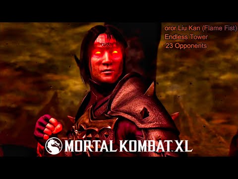 Mortal Kombat XL - Dark Emperor Liu Kang (Flame Fist) Endless Tower