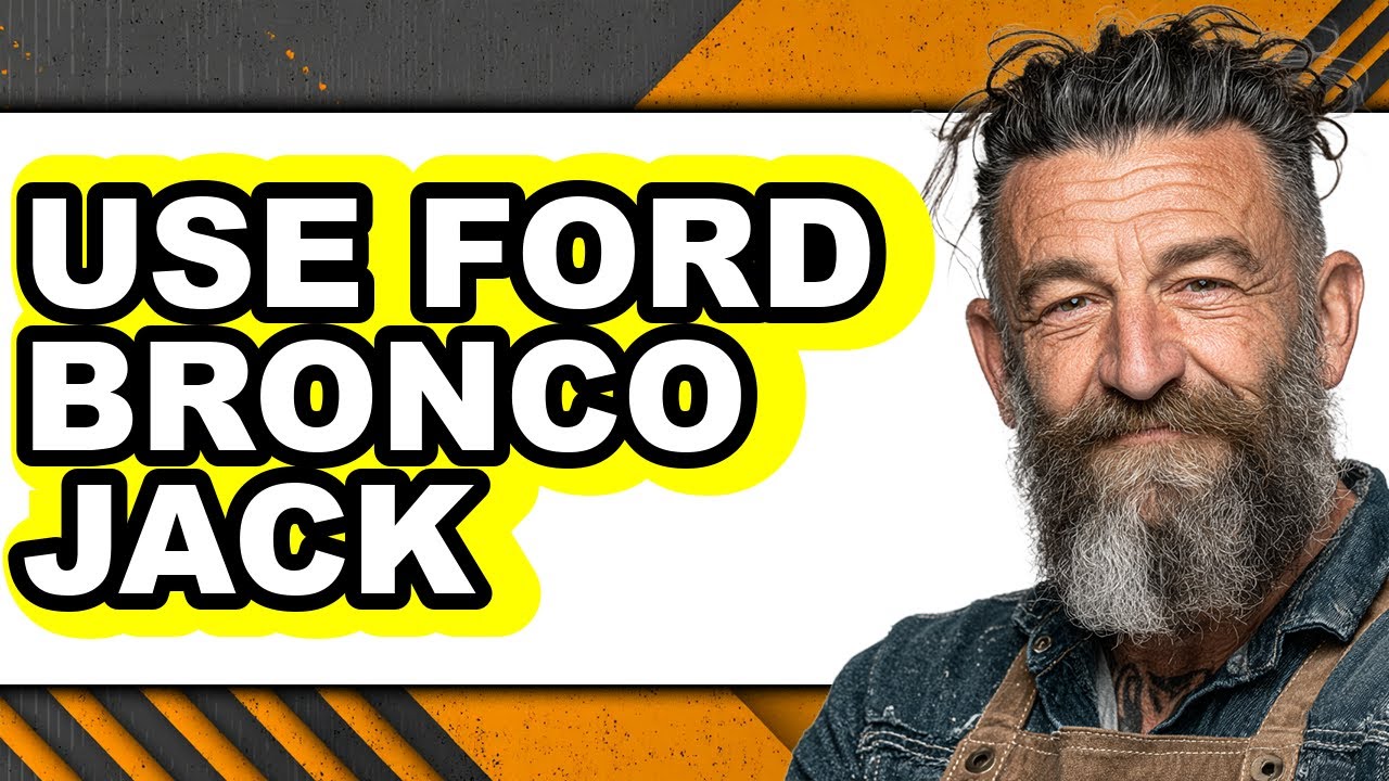 How to Use Ford Bronco Jack (Full Guide) - YouTube