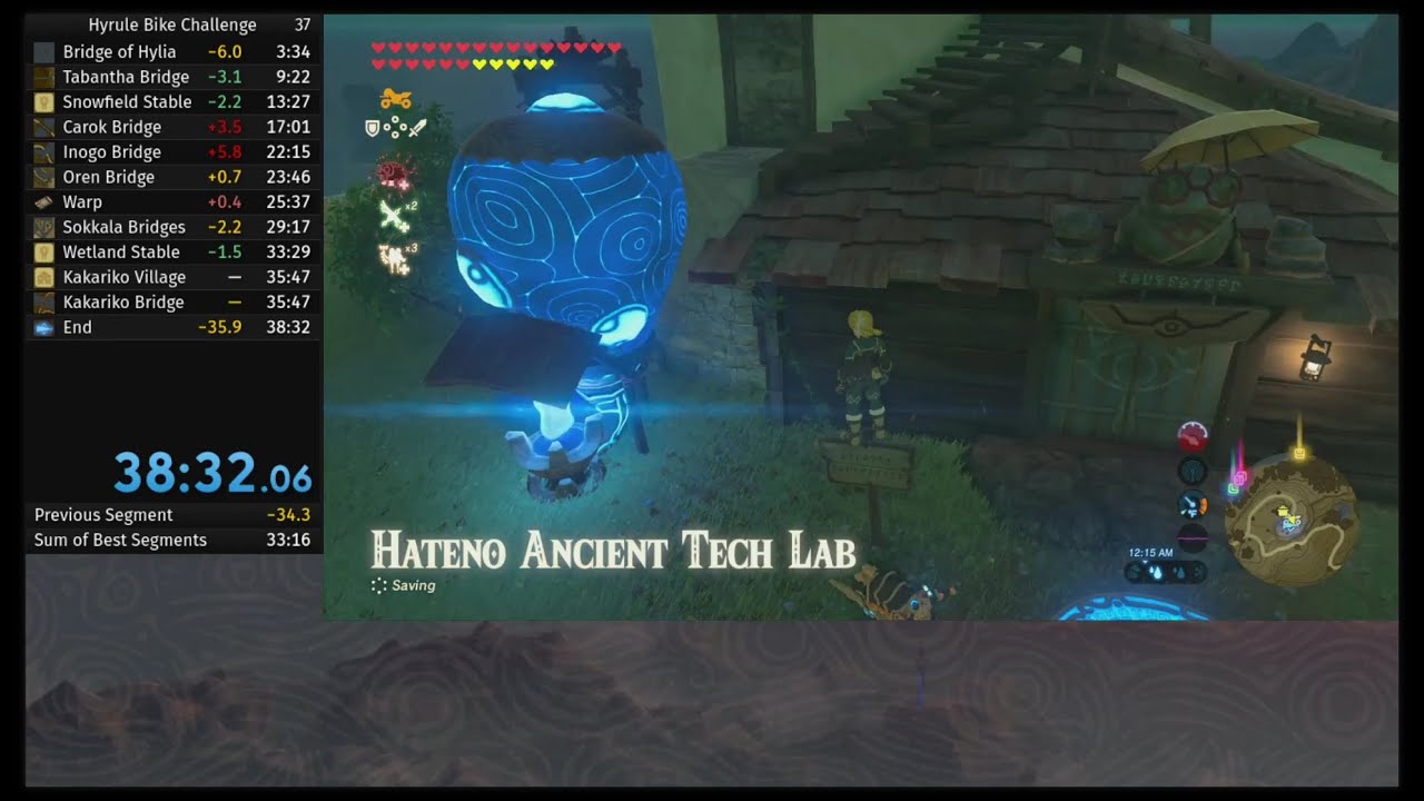 hyrule bike challenge in 38:32.06 (past WR) - YouTube
