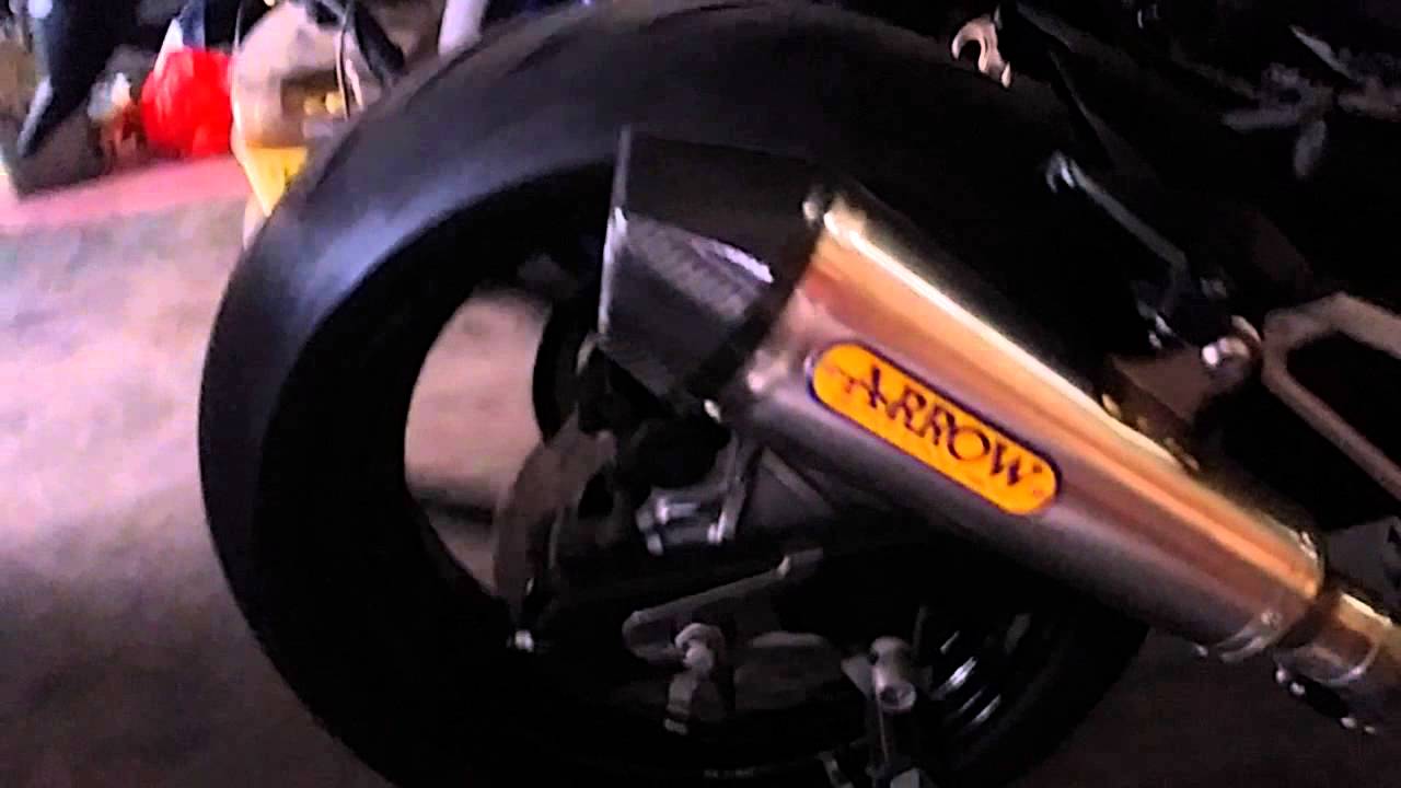 Kawasaki Z800 Arrow Full System Exhaust - YouTube