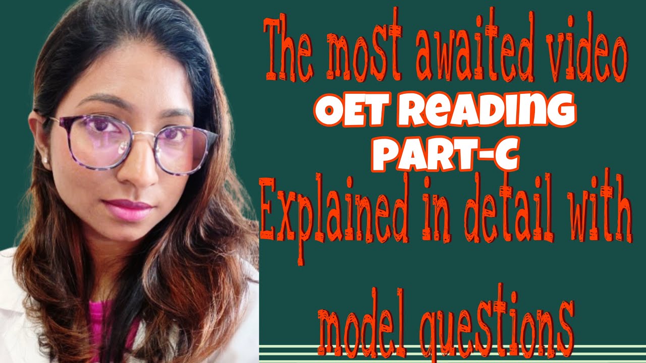 OET reading part-C explained part-1#oetreading #oetreadingtips # ...
