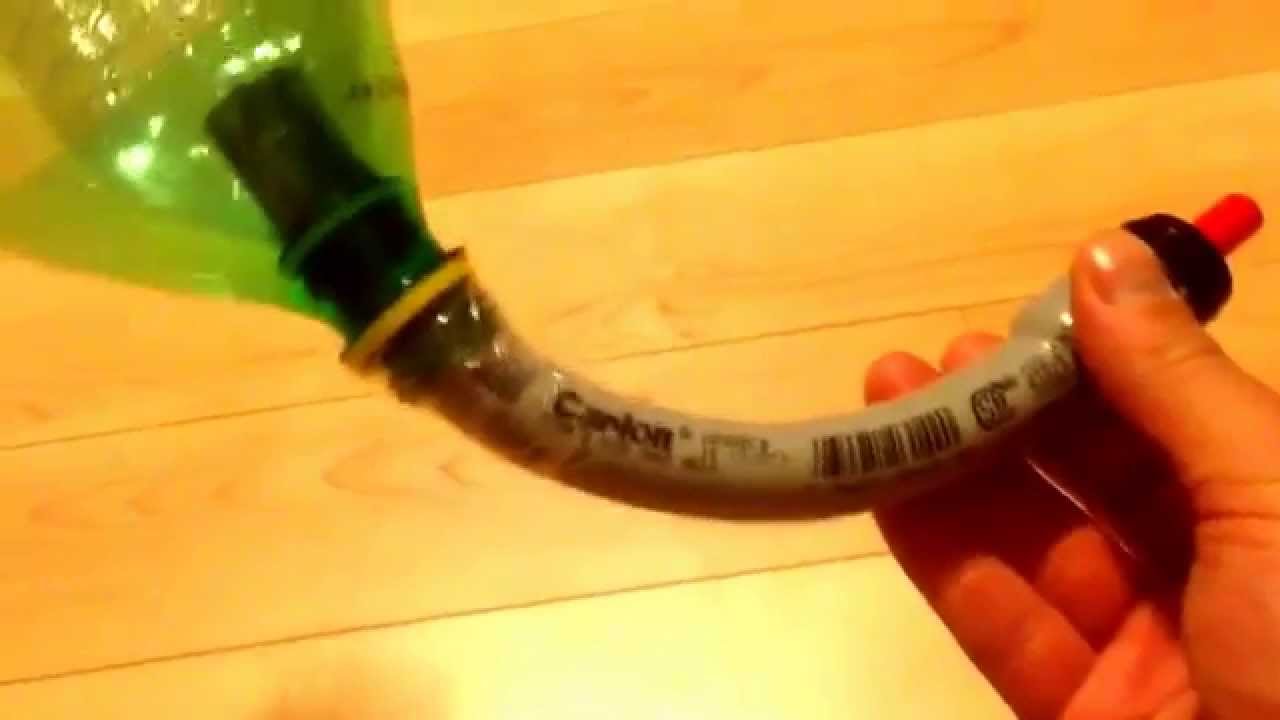 Pop bottle alcohol rocket launcher - YouTube