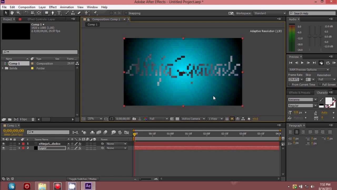 How to do a cool background on Adobe After Effects CC. - YouTube