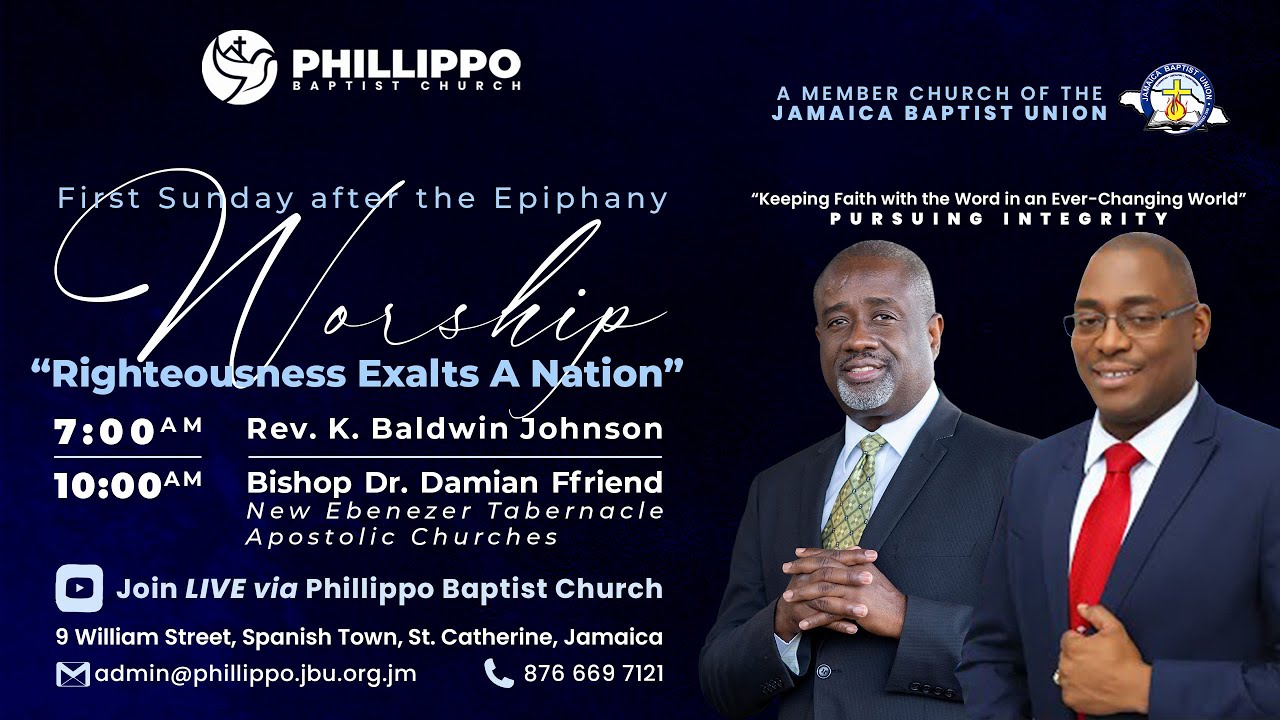 Phillippo Baptist Church Sunday Service: January 12, 2025 - YouTube