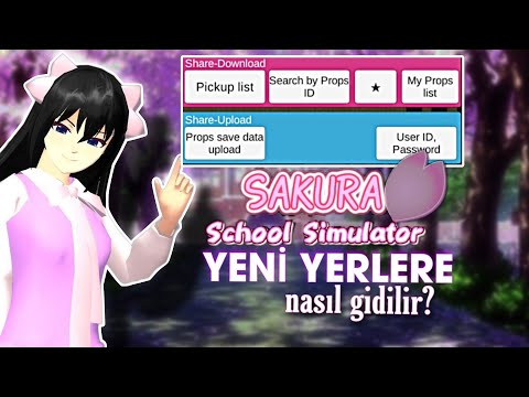 Sakura School Simulator// Yeni Yerlere Nasıl Gidilir// Props ID ile hesap açma ( TÜRKÇE)