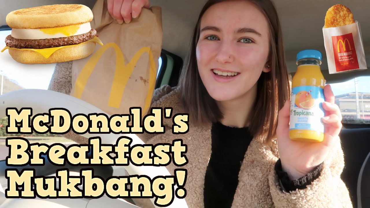 McDonald's Breakfast Mukbang! #AD - YouTube