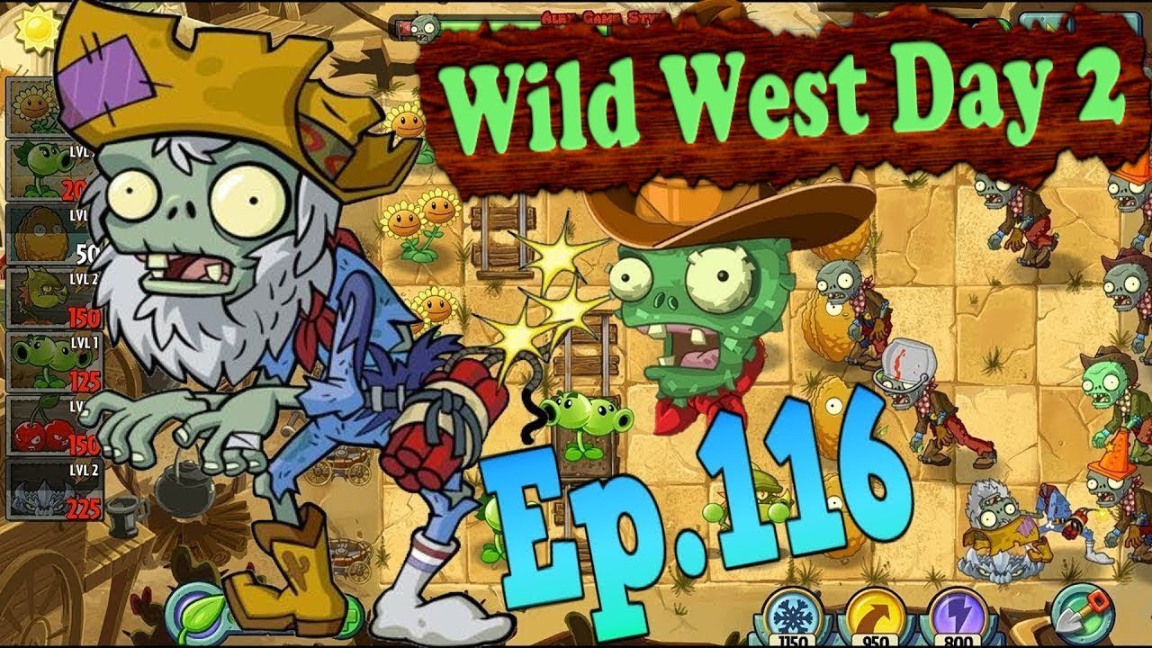 Plants vs. Zombies 2 - New Prospector Zombie - Wild West Day 2 (Ep.116 ...