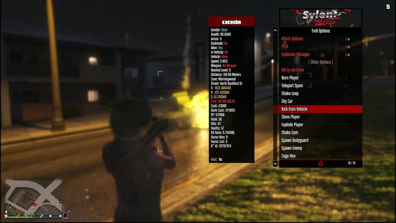Griefing With a Mod Menu - Grand Theft Auto V - YouTube