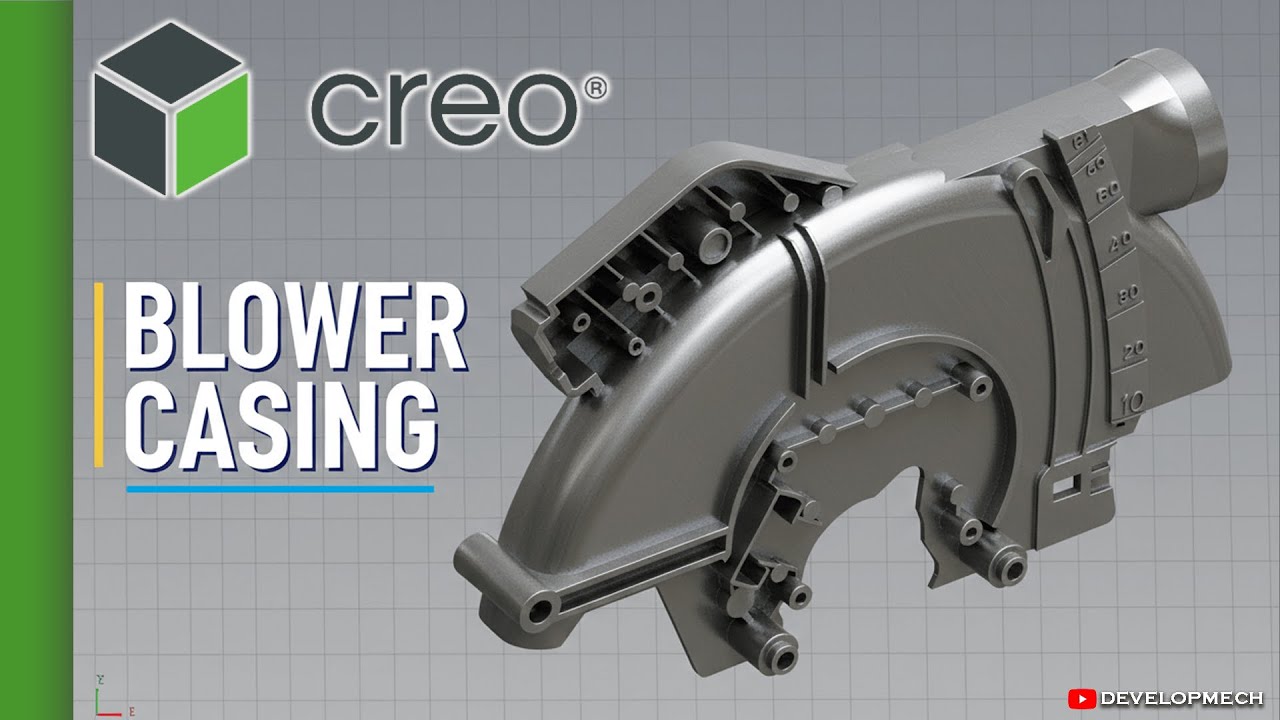 Blower Casing Modeling in PTC Creo 🔥 Complete CAD Tutorial | PART-1 ...
