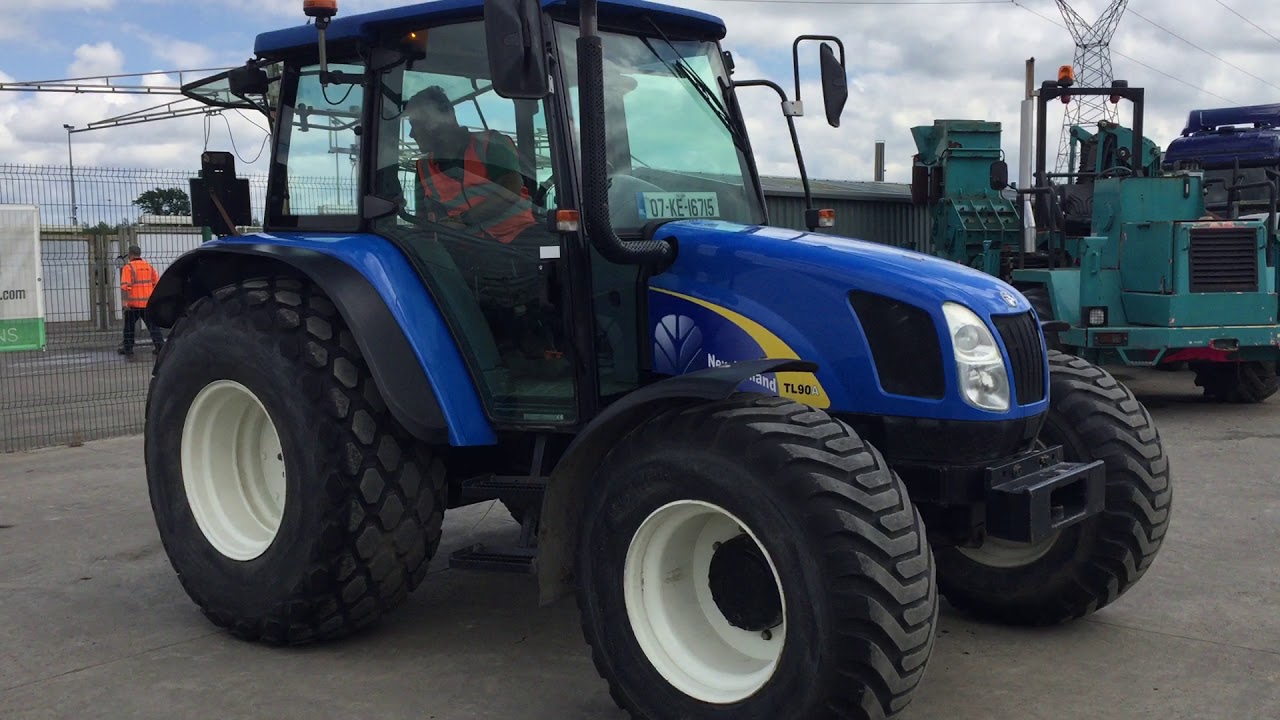 2007 New Holland TL90A 4WD Tractor c/w Grass Tyres & 4025Hrs - YouTube