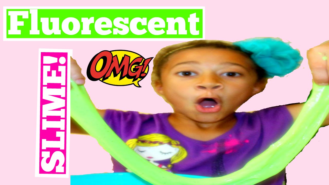 DIY Fluorescent slime/How to make the slimiest fluorescent slime ever ...