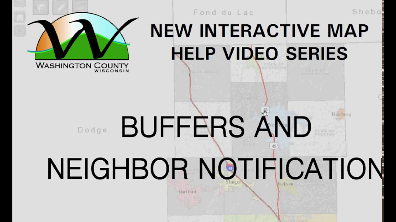 Washington County Interactive Map - Buffer - YouTube