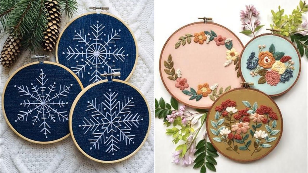 Trendy Cross Stitch Embroidery || Hand embroidery stitches - YouTube