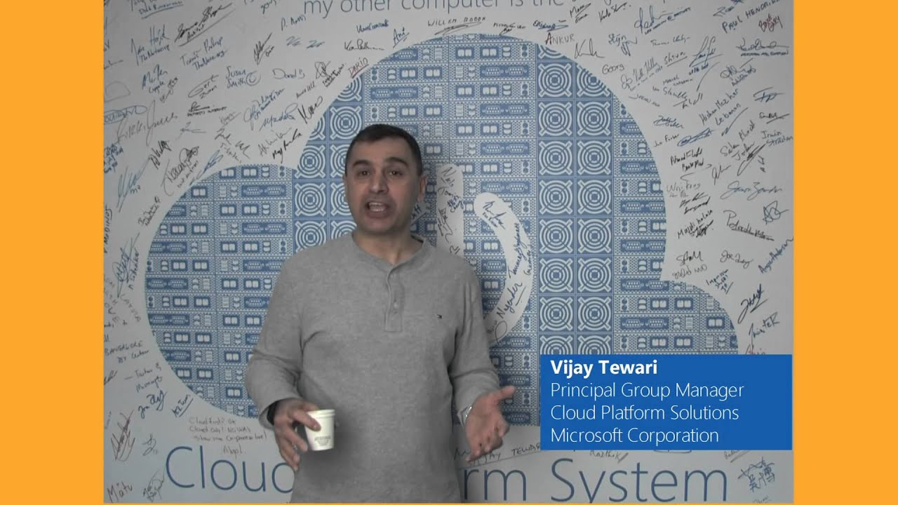 Overview of Microsoft Cloud System at Ignite by Vijay Tewari - YouTube