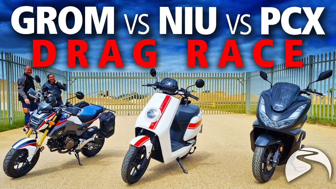 Niu NQi GTS review | Drag race vs Grom & PCX - YouTube