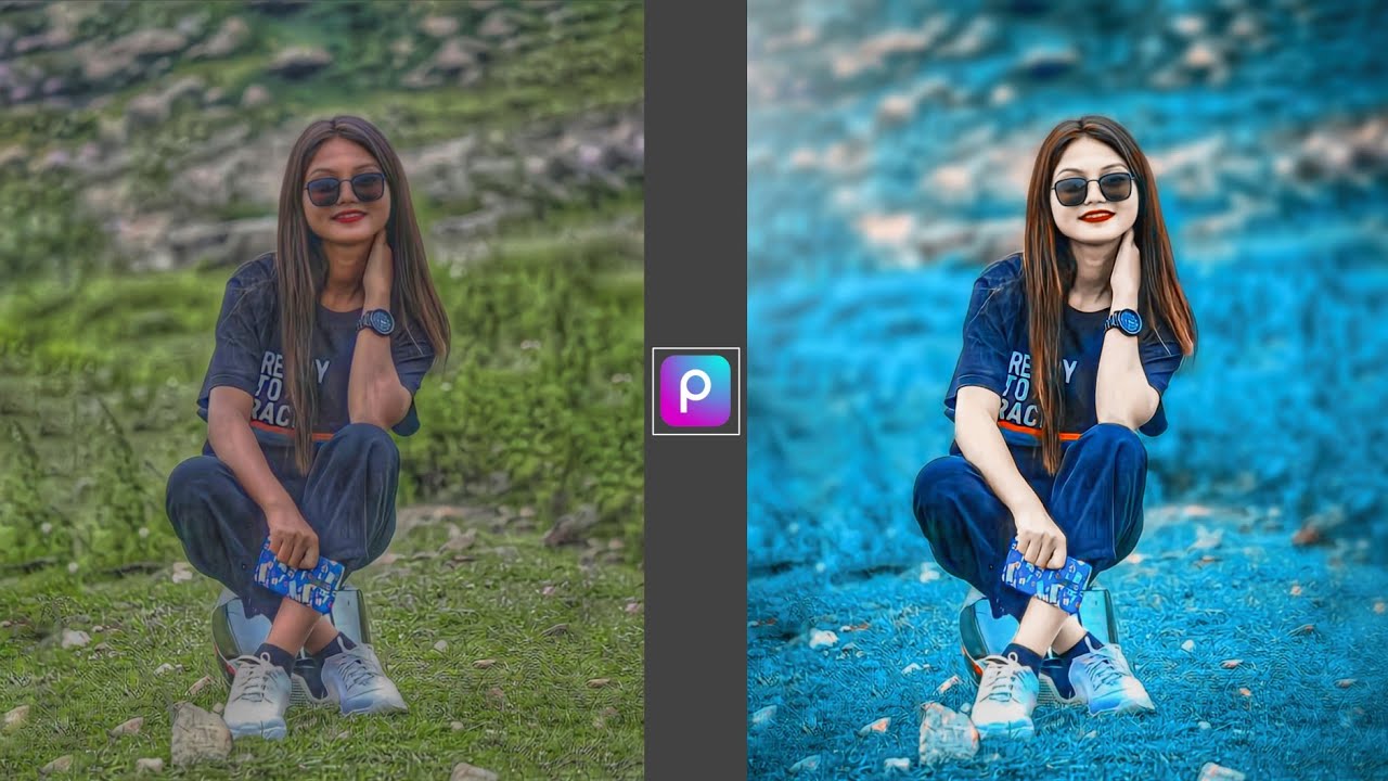 Light blue tone photo editing in PicsArt | blue tone photo editing ...