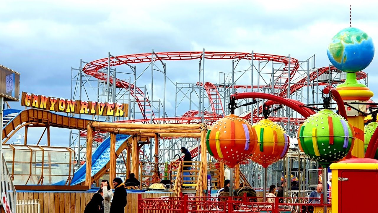 Clarence Pier Fun Fair 2020, Southsea amusement Park with new Canyon ...