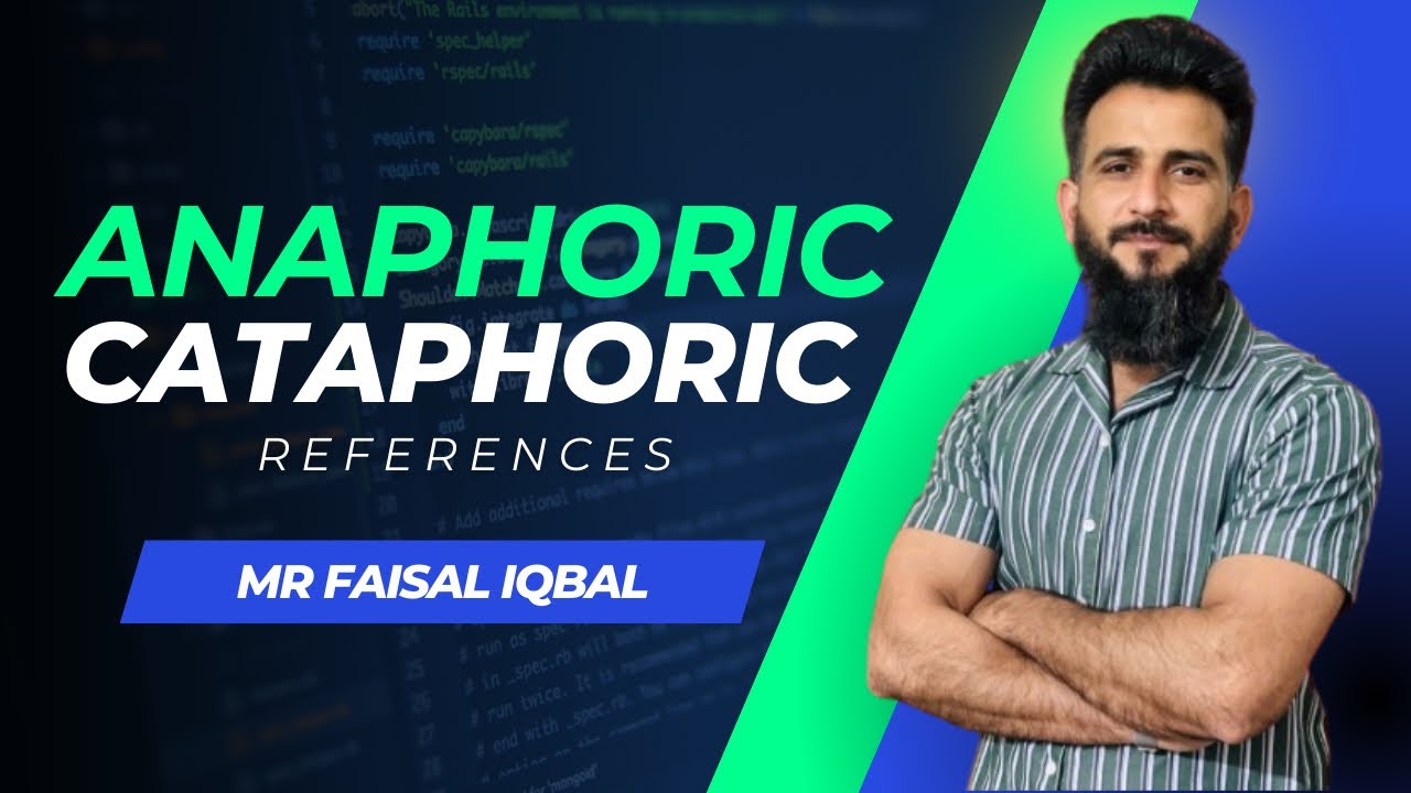 References | Anaphoric & Cataphoric | The MCQs’ Series @TGJ_FaisalIqbal ...