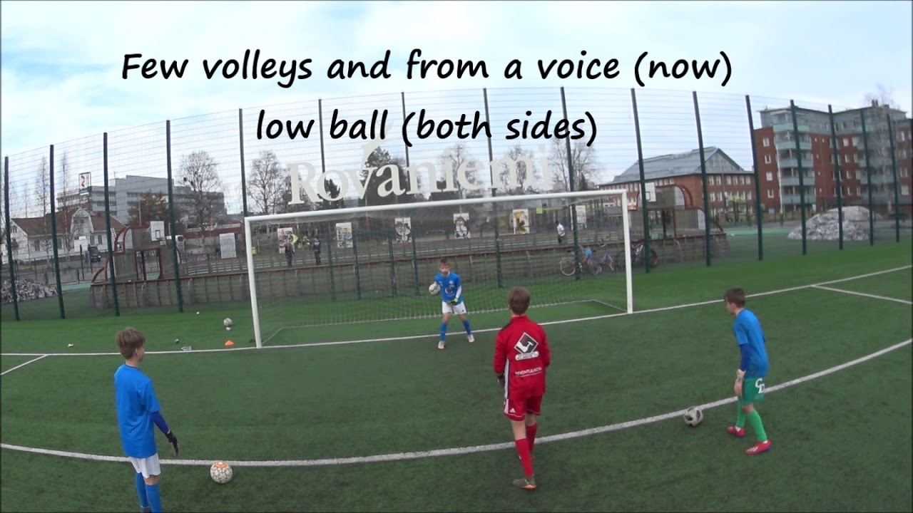 Goalkeeper warming-up example Match day u12-u13 years old - YouTube