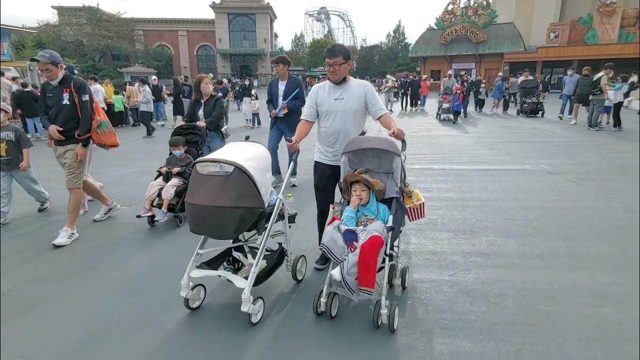 오늘의 에버랜드 입구 풍경 할로윈 사람이 많이 옴 - YouTube