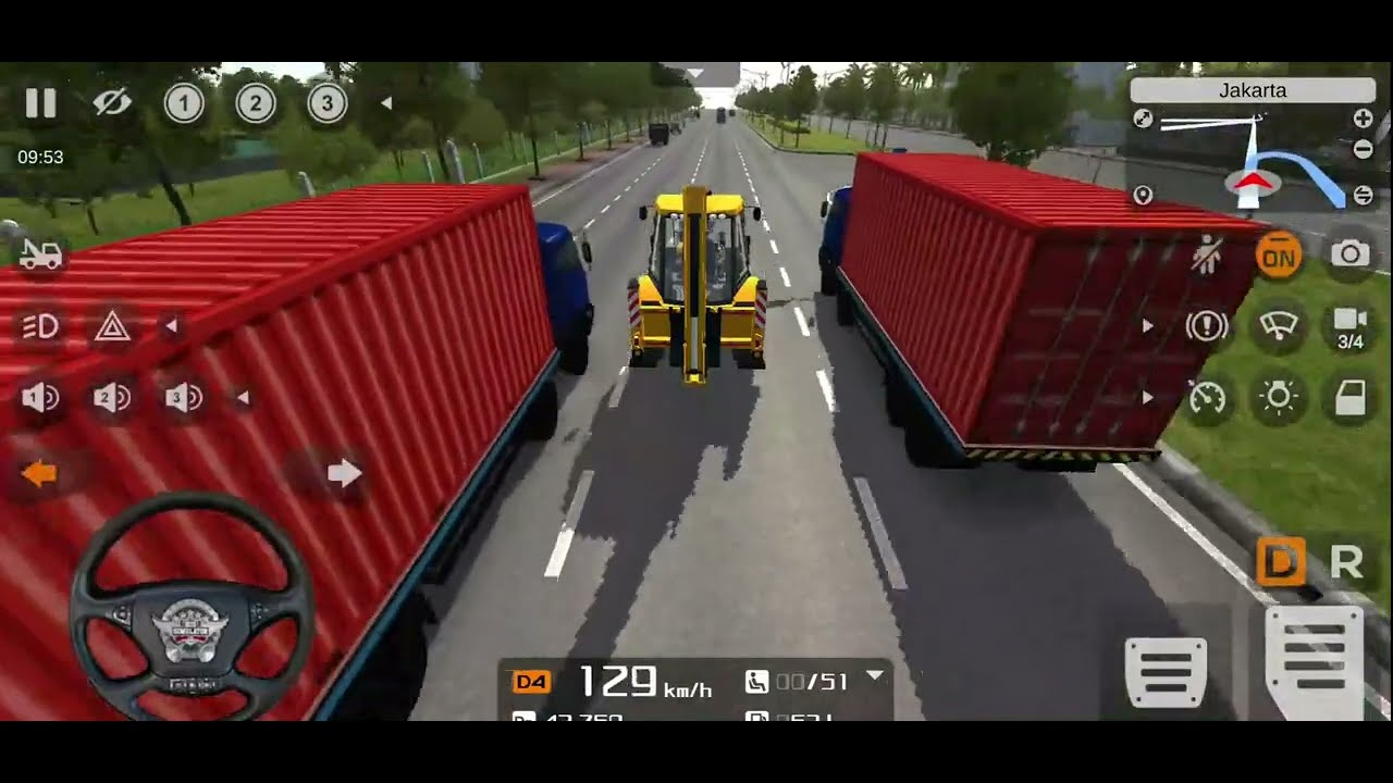 Live JCB driving on hill highway . - YouTube