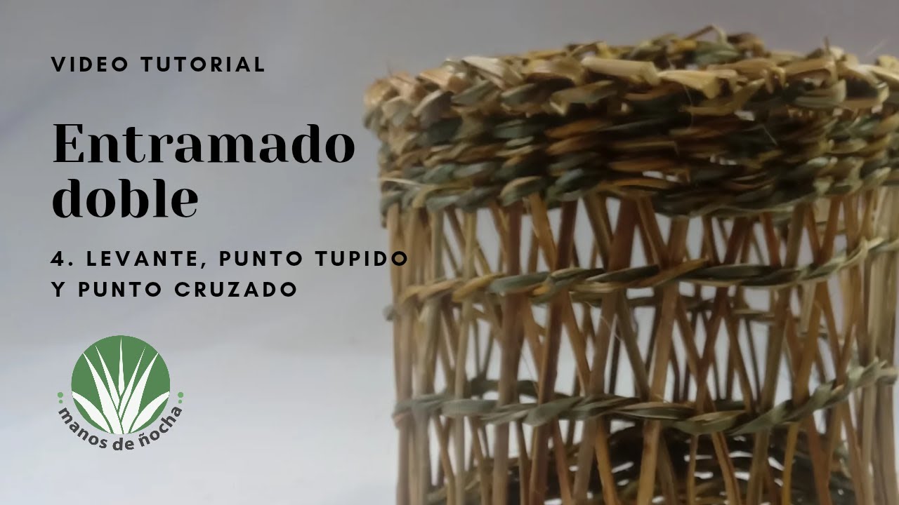 Técnica Entramado Doble: Parte 4. Levante, punto tupido y punto cruzado ...
