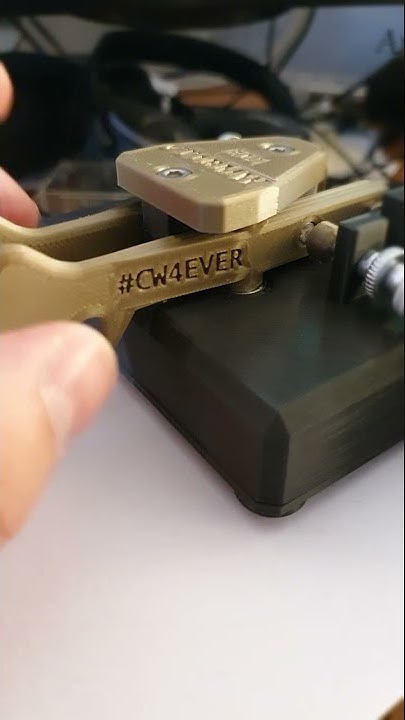 Morse code (CW ) key, 3D printed - YouTube