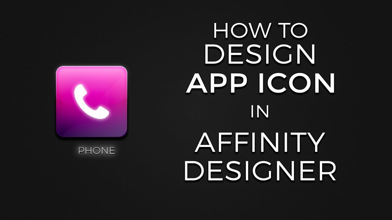 Calling App Icon Design in Affinity Designer - YouTube