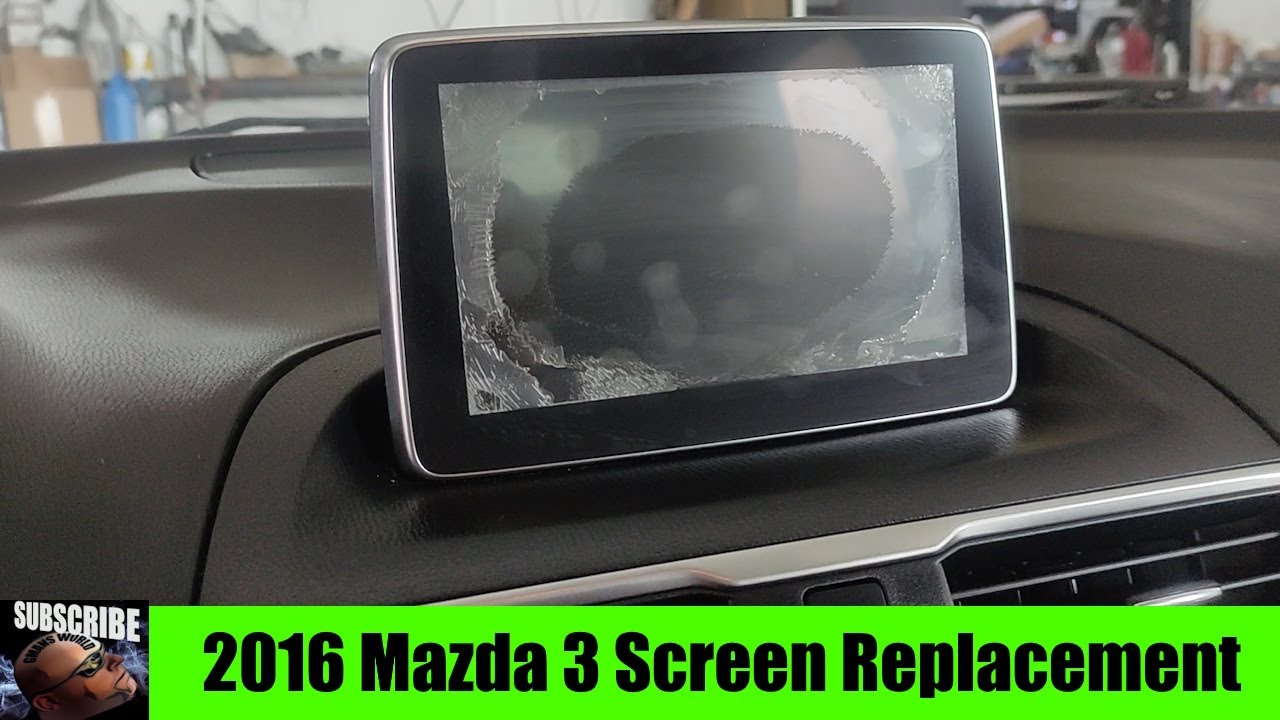 Mazda 3 Cracked Screen Repair - Replacement - YouTube