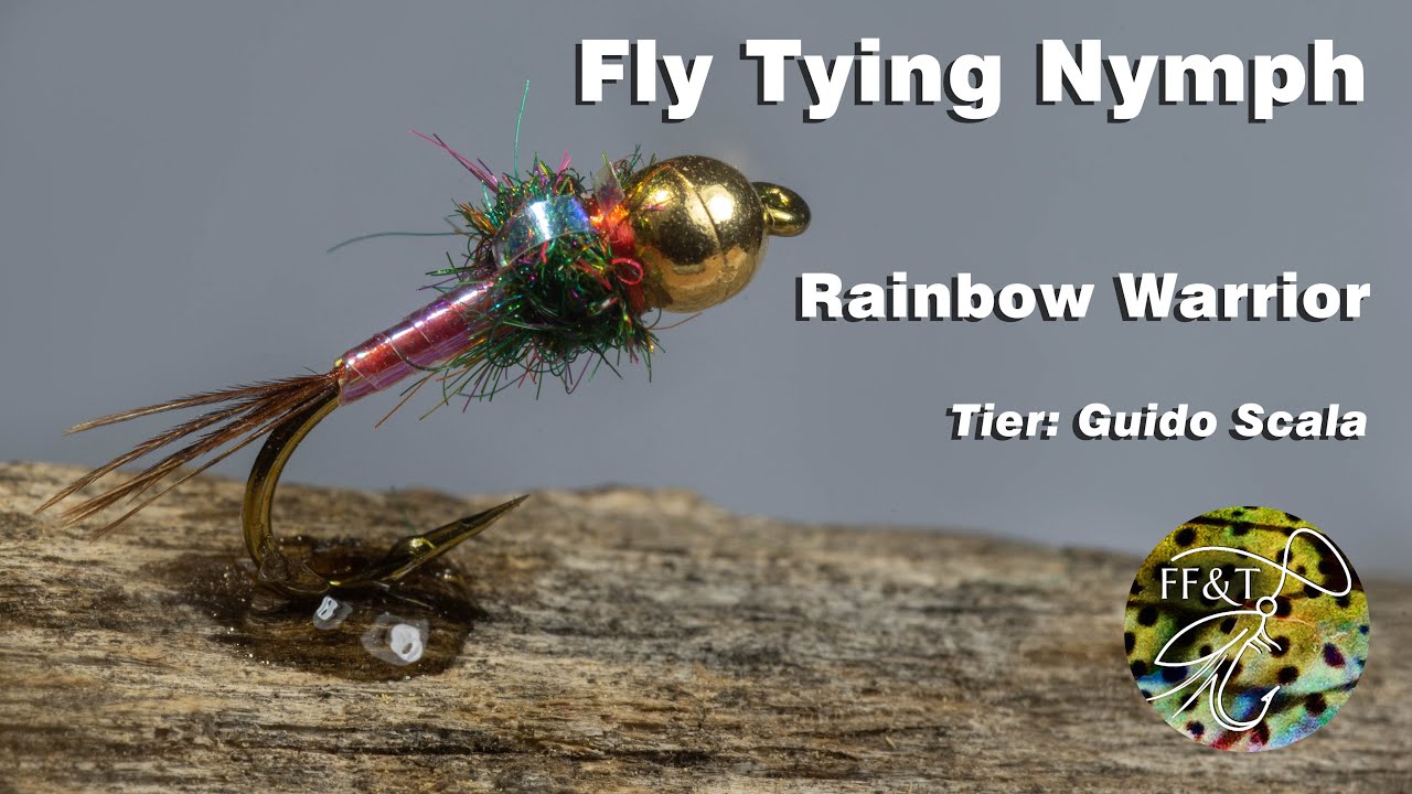 Fly Tying Nymph - Rainbow Warrior - YouTube