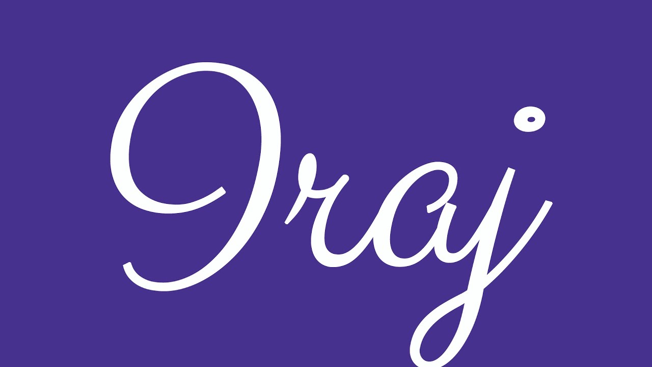 Learn how to Sign the Name Iraj Stylishly in Cursive Writing - YouTube