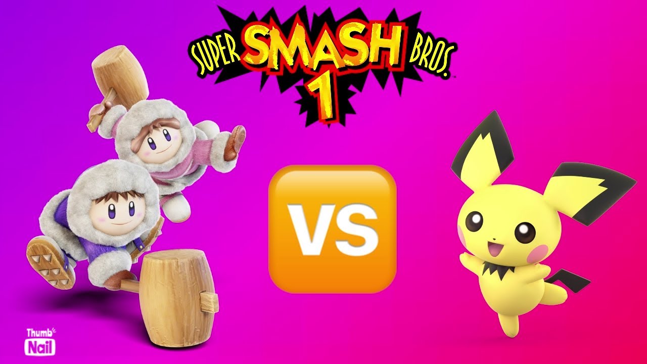 Super Smash Bros 1 Wave 2 - Ice Climbers vs Pichu - YouTube