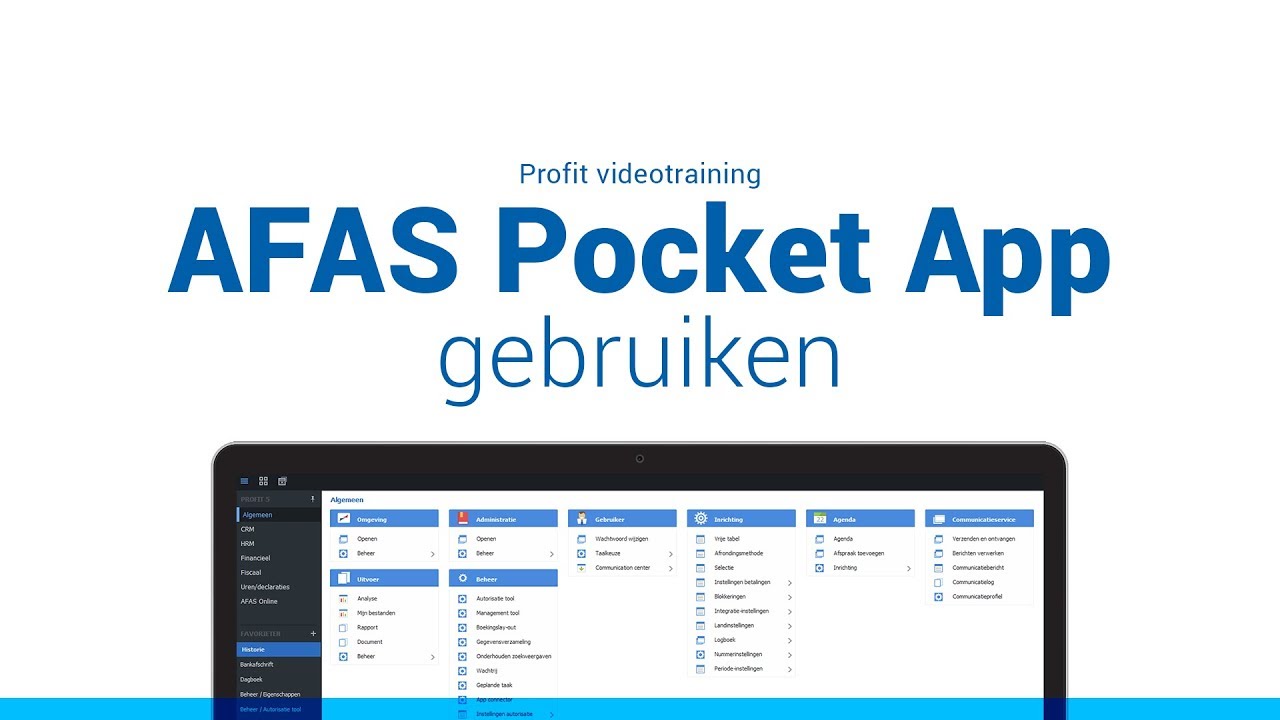 AFAS Pocket App gebruiken - YouTube
